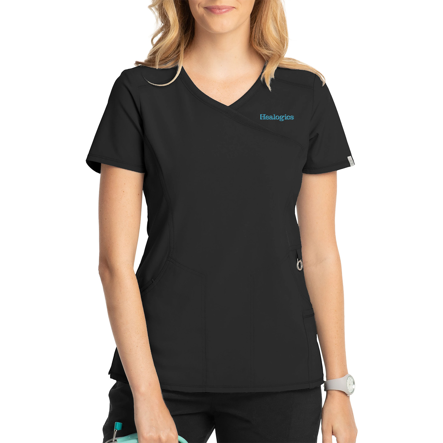healogicscompanystore - Cherokee Infinity Mock Wrap Scrub Top (Ladies)